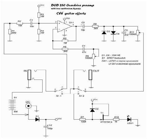 Dod Overdrive Preamp 250 Schematic Unlocking The Secrets Of Vintage Tone