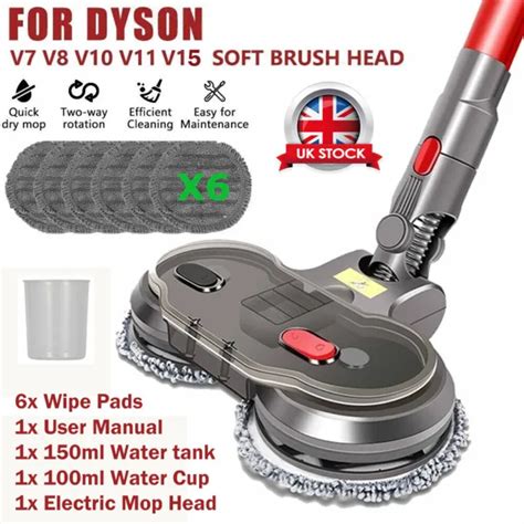 Dryandwet Electric Mop Head Brush Head For Dyson V7 V8 V10 V11 V15 Vacuum