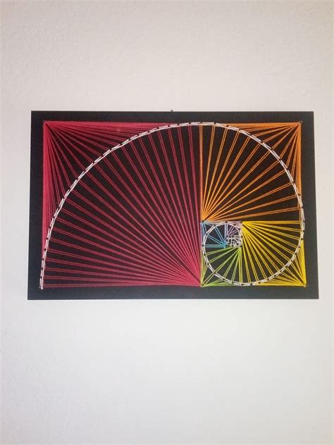 Fibonacci Spiral String Art
