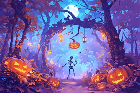 Download Ai Generated Skeleton Halloween Royalty Free Stock Illustration Image Pixabay