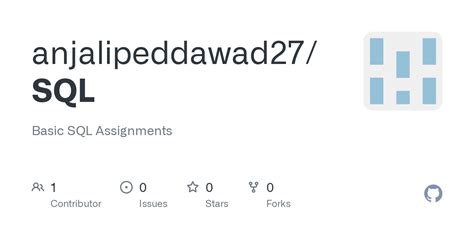 github anjalipeddawad27 sql basic sql assignments