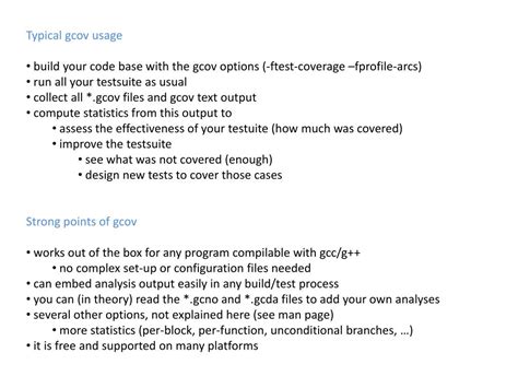 Ppt Coverage Analysis Using Gcc Or G Powerpoint Presentation Free Download Id2696091