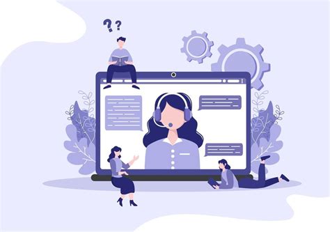 Robot Virtual Assistance Or Chatbot Background Vector Illustration