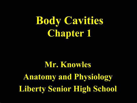 Ppt Body Cavities Chapter 1 Powerpoint Presentation Free Download