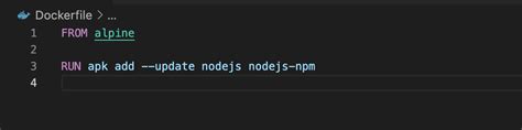 lightweight and performance dockerfile for node js itexamtools