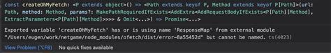 exported variable x has or is using name responsemap from external module · issue 219