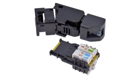 J00026a3111 Telegartner Ufp8 Series Male Rj45 Connector Cable Mount Cat6a Straight 8p8c Way