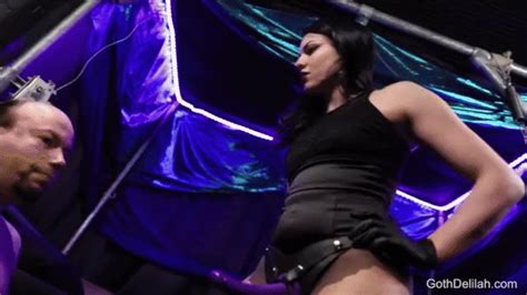 Degraded Pegged And Spanked By Goth Delilah Mistress Goth Delilah