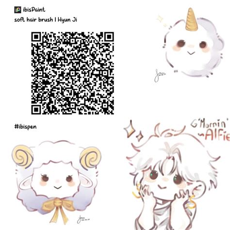 QR Code Brush Ibis Paint X In Paint Brush Art Paint Brush Drawing Drawing Base