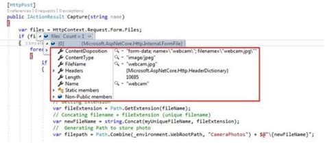 Capturing Image From Web Cam In ASP NET Core MVC