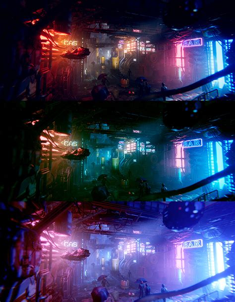 the color grading effect comes with three modes