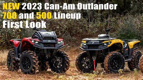 2023 Can Am Outlander 700 And 500 First Look Review Plus 700 X Mr Pro Hd7 And Hd5 Youtube