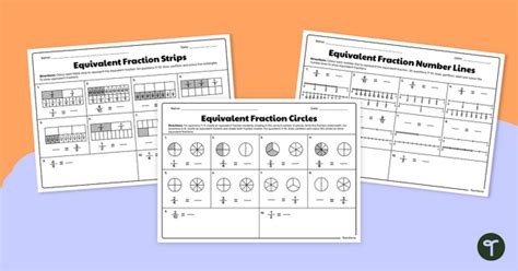 Equivalent Fractions Models A