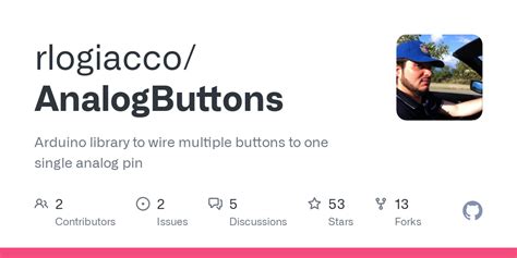 Github Rlogiaccoanalogbuttons Arduino Library To Wire Multiple Buttons To One Single Analog Pin