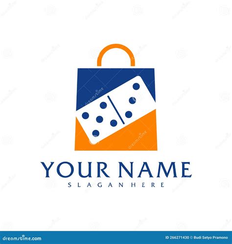 Shop Domino Logo Vector Template Creative Domino Logo Design Concepts