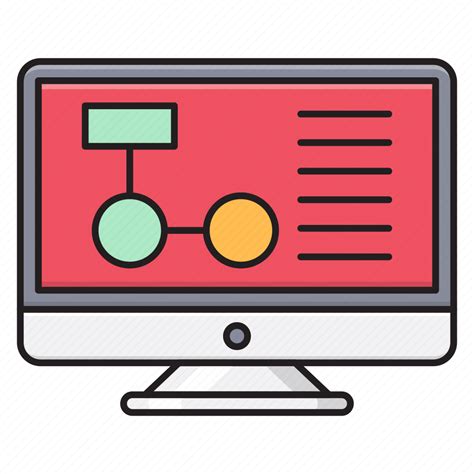 Chart Hierarchy Lcd Monitor Screen Icon Download On Iconfinder