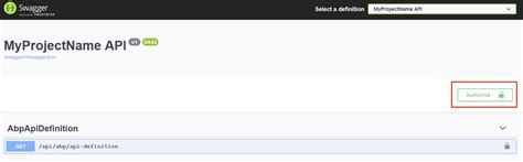 cannot login on swagger api with new project 664 support abp io