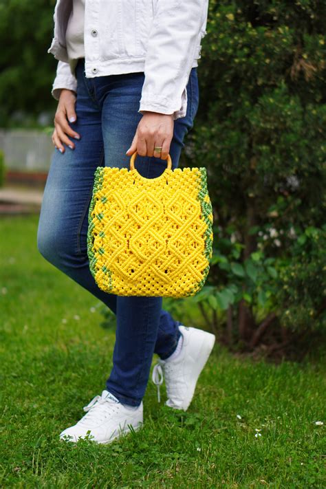 Macrame Bag Tutorial Macrame Bag Pattern Macrame Bag For Etsy