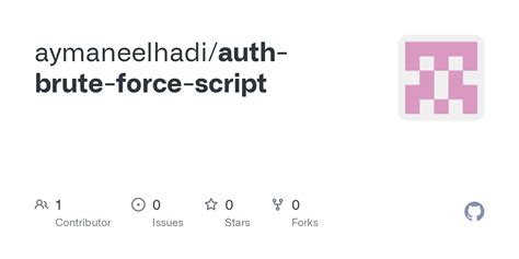 GitHub Aymaneelhadi Auth Brute Force Script