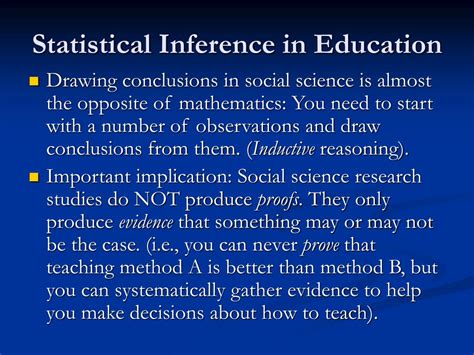 PPT Introduction To Statistical Inference PowerPoint Presentation