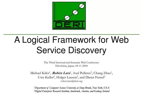 Ppt A Logical Framework For Web Service Discovery Powerpoint Presentation Id 5125718