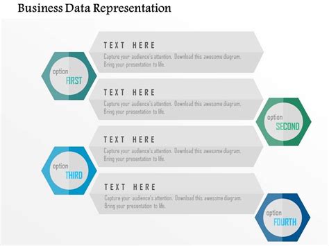 Business Data Representation Flat Powerpoint Design Powerpoint