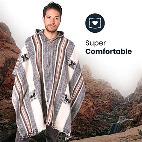 Gamboa Alpaca Poncho Men Ponchos Adult Wool Poncho Men Pancho Men Mens Poncho Mexican Poncho