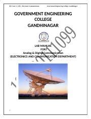 ADC Lab Manual Doc B E Sem V GTU Electronic Communication Government Engineering