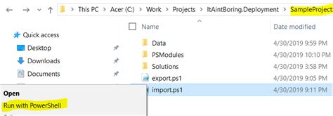 A Powershell Script To Importexport Solutions And Data It Aint Boring