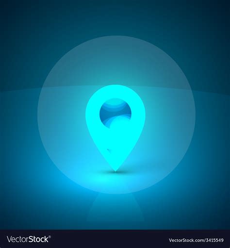 Blue Map Marker Royalty Free Vector Image VectorStock