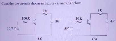 Consider The Circuits Shown In Figures A And B Chegg
