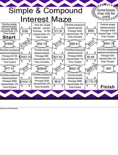 Simple Compound Interest Maze Olutions And StudyX