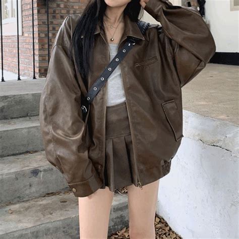 데일리언니 오버핏 레더 집업 자켓 가을여성 숏자켓 라이더 겨울 여름 봄 결혼식 하객 데일리 데이트 세미 정장 225022309