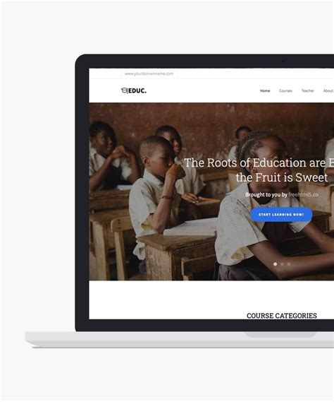 Free Education Website Templates 2025 Htmltemplatesco
