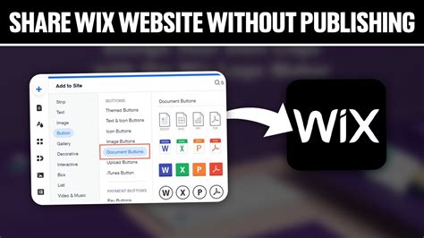 how to share wix website without publishing 2025 full tutorial youtube