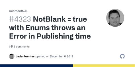Notblank True With Enums Throws An Error In Publishing Time · Issue