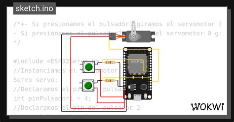 servo con dos botones copy wokwi esp32 stm32 arduino simulator