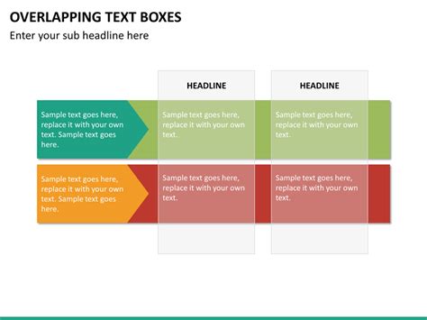 Overlapping Text Boxes Powerpoint Template Sketchbubble