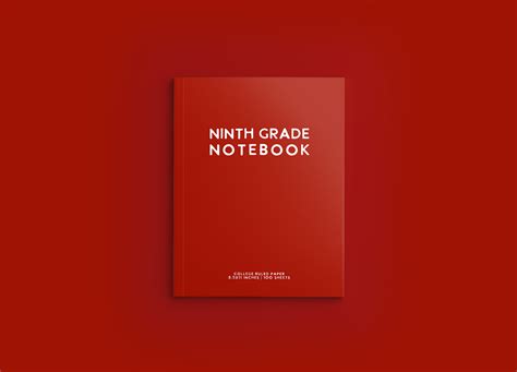 First Grade Notebook Red — Schoolnest