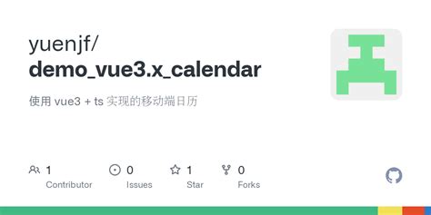 Github Yuenjf Demo Vue X Calendar Vue Ts