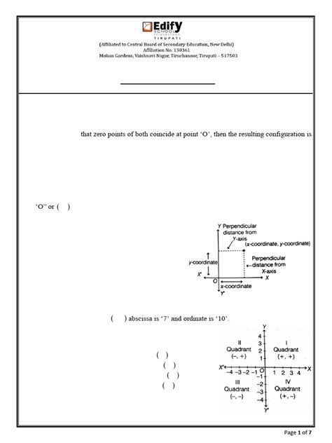 Matha Coordinate Geometry Worksheet Pdf Cartesian Coordinate System Triangle