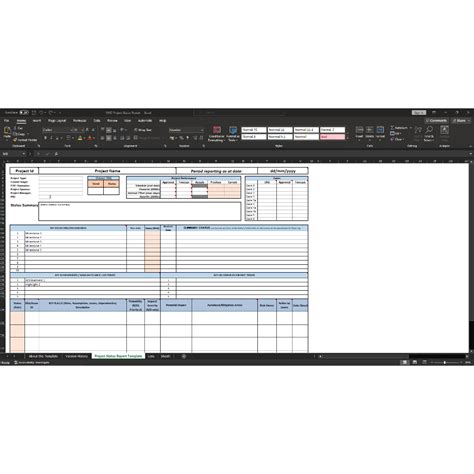 Excel Template Pmo Project Status Report Free 12 In 1 Bundle Excel Course Books Shopee