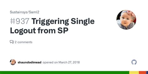 triggering single logout from sp · issue 937 · sustainsys saml2 · github