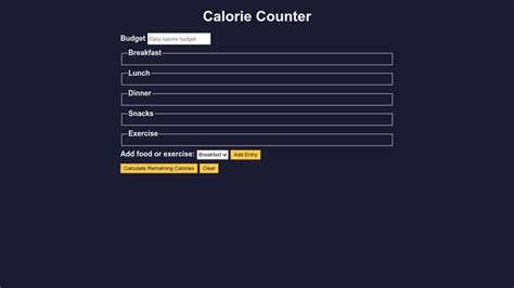 Learn Form Validation By Building A Calorie Counter
