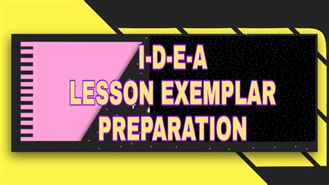 Idea Lesson Exemplar Youtube