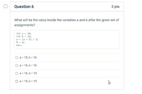 Solved Question 1 3 Pts Which Of The Following Are Java