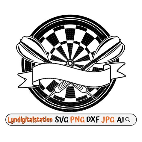Dart Theme Svg Target Shooting Clipart Dart Game Cut File Bulls
