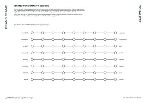 Brand Personality Sliders Template