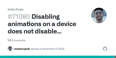 Disabling Animations On A Device Does Not Disable Navigating Animations For Flutter Apps Issue
