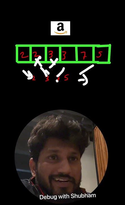 Remove Duplicates In Small Prime Array Amazon Interview Youtubeshorts Viral Shortsviral